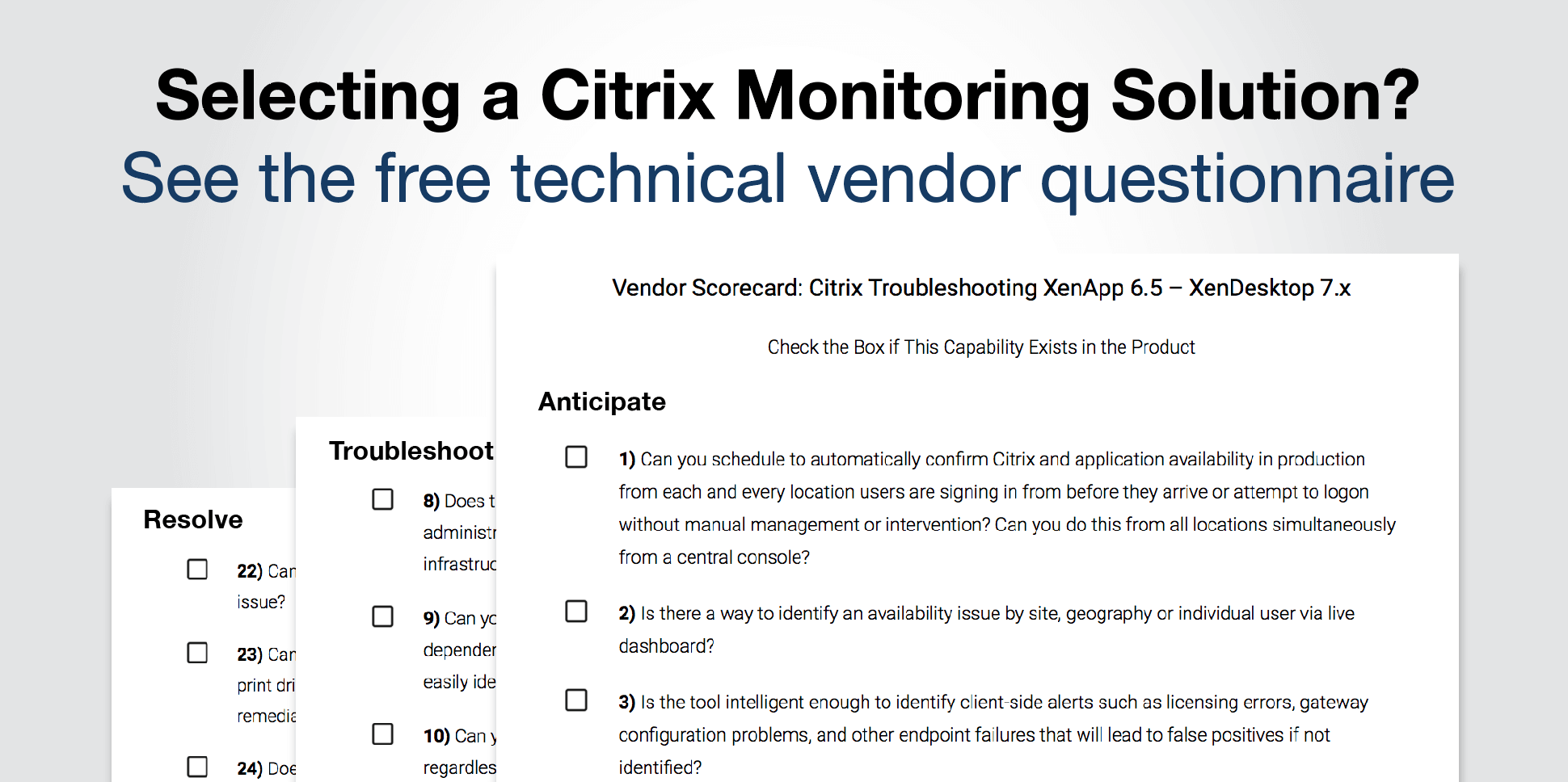 Selecting A Citrix Monitoring Solution? | Ervik.as